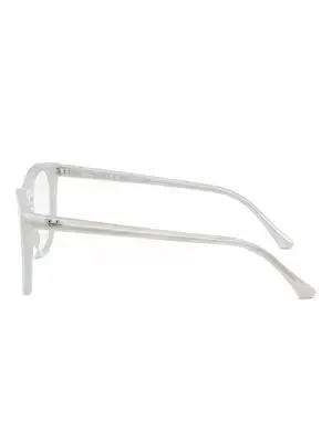 Ray-ban Photo Striped Square Frame Eyeglasses