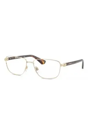 Burberry Rectangle-frame Tortoiseshell-temple Glasses