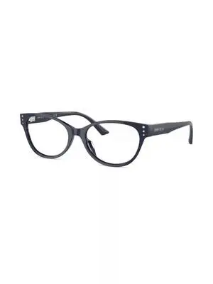 JIMMY CHOO Oval-frame Glasses - Blue
