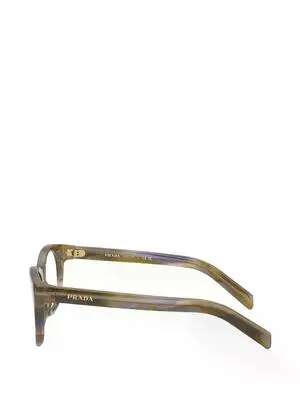 Prada Striped Cat-eye Glasses