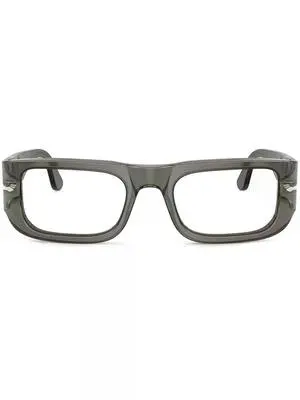 Persol Rectangle Full Rim Eyeglasses - Grey