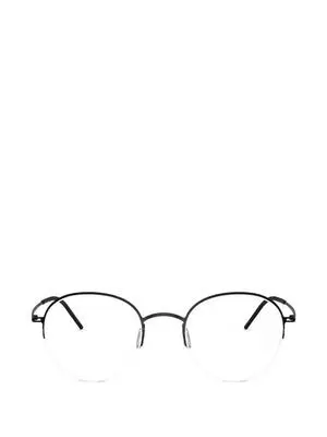 Giorgio Armani Round-frame Glasses - Black