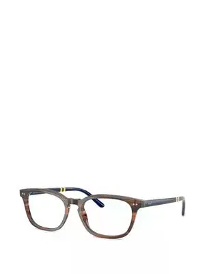 POLO RALPH LAUREN EYEWEAR Striped Browline Glasses