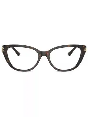 JIMMY CHOO Tortoiseshell-effect Glasses - Brown