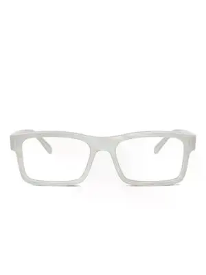 Ray-ban Photo Striped Square Glasses - Blue