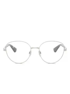 Burberry Oval-frame Glasses - Silver
