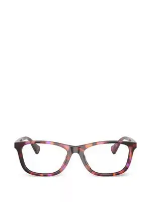 POLO RALPH LAUREN EYEWEAR Tortoiseshell-effect Rectangle-frame Glasses - Brown