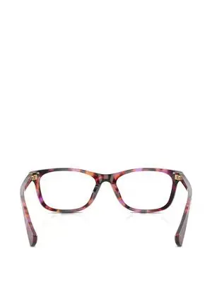 POLO RALPH LAUREN EYEWEAR Tortoiseshell-effect Rectangle-frame Glasses
