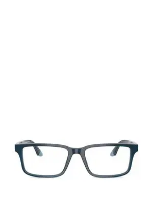 Emporio Armani Rectangle Frame Glasses - Blue