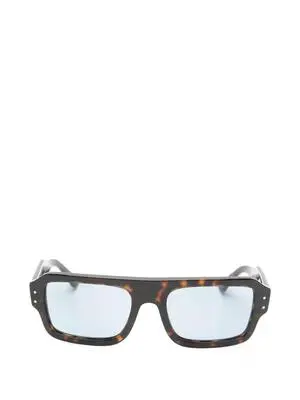 Ray-ban Tortoiseshell-effect Rectangle-frame Sunglasses - Brown