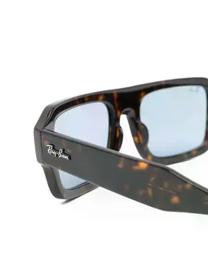 Ray-ban Tortoiseshell-effect Rectangle-frame Sunglasses