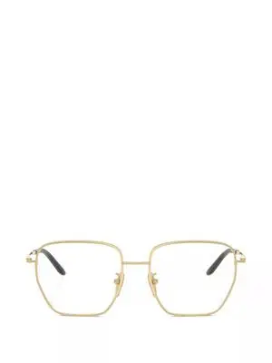 Prada Geometric-frame Glasses - Gold