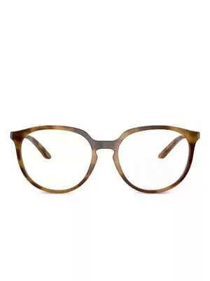 Oakley Round Frame Eyeglasses - Brown