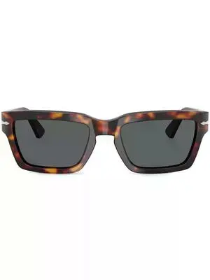 Persol Wayfarer Frame Sunglasses With Tortoiseshell Effect - Brown