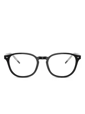 Giorgio Armani Round Glasses - Black
