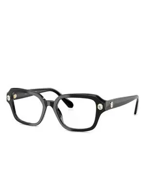 SWAROVSKI Crystal-embellished Rectangle-frame Glasses
