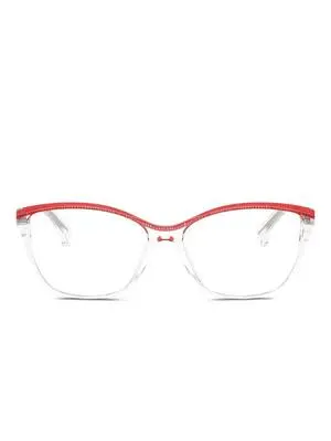 ALAIN MIKLI Cat-eye Acetate Eyeglasses - White