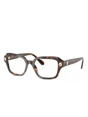 SWAROVSKI Crystal-embellished Geometric-frame Glasses