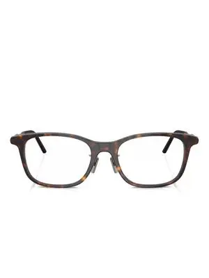 Moncler Rectangle Frame Glasses - Brown