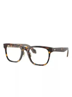 Giorgio Armani Tortoiseshell Square-frame Eyeglasses