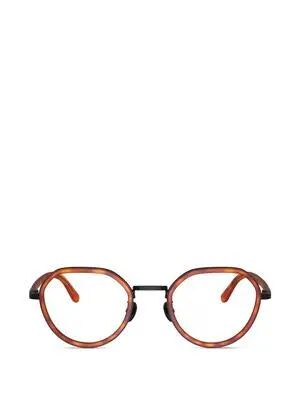 Giorgio Armani Round Frame Tortoiseshell Eyeglasses - Brown
