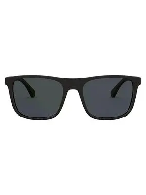 Emporio Armani Rectangle Frame Sunglasses - Black