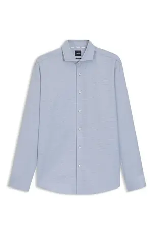 BOSS H-hank Slim Fit Dress Shirt - Lt Past/bu