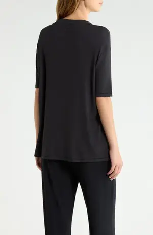 UGG Relaxed Ribbed Tee - Black