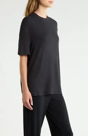 UGG Relaxed Ribbed Tee - Black