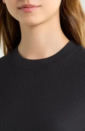 UGG Relaxed Ribbed Tee - Black