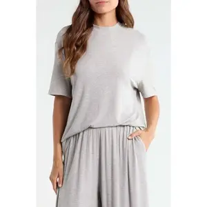UGG Relaxed Ribbed Tee - Grey Heather