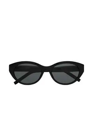 Saint Laurent Cassandre Hinged Temple Sunglasses - Nero