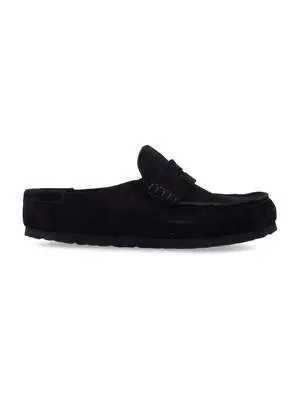 BIRKENSTOCK Adjustable Leather Flat Sandals - Nero