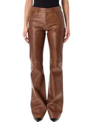 HAIKURE Tailored Wide Leg Trousers - Marrone