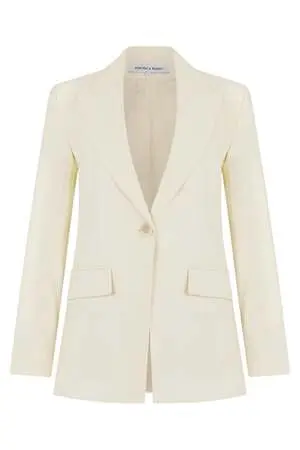 Veronica Beard Classic Blazer With Notched Lapel And Pockets