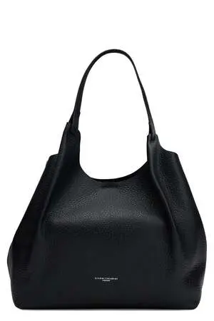 GIANNI CHIARINI Calfskin Tote Handbag - Black