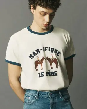 LE PERE Manifique Ringer Tee