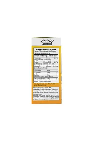 SUPERIOR SOURCE Quick Fast Energy Organic Caffeine L-theanine B12 B6 Vitamin Supplement