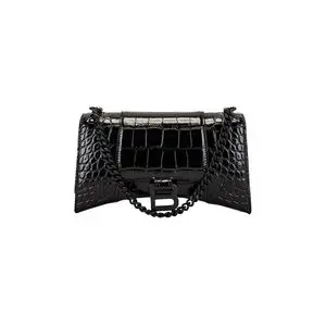 Balenciaga Xs Hourglass Chain Bag - Black