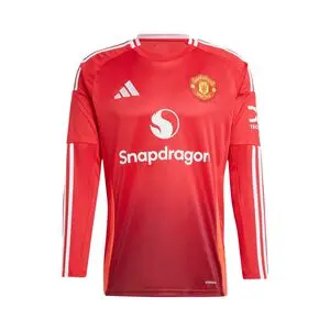 Adidas Manchester United 24/25 Long Sleeve Home Jersey 'mufc - Red