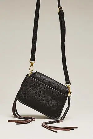 Anthropologie Porter Leather Crossbody Bag - Chocolate