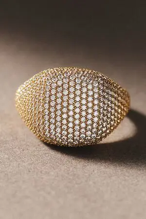 Nadri Crystal Signet Rg