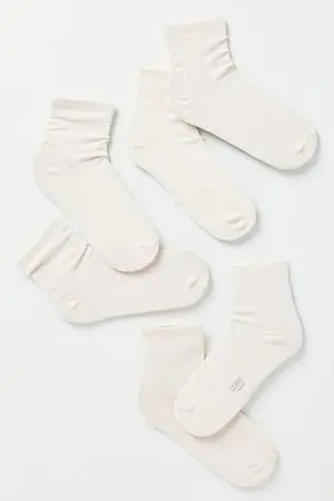 STEMS Set Of 3 Crew Socks - Cream