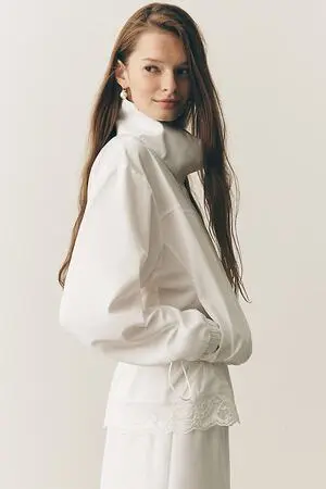 MARE MARE Lace-trimmed Windbreaker Jacket
