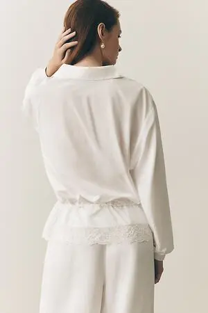 MARE MARE Lace-trimmed Windbreaker Jacket