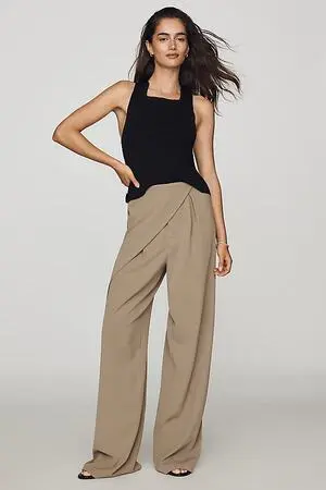 BAYSE Rue Draped Wide-leg Trousers