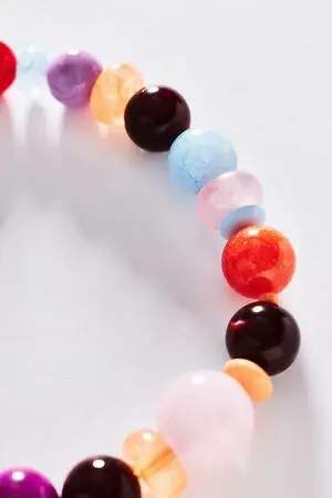 Anthropologie Chunky Beaded Necklace - Multi
