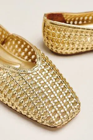 Franco Sarto Adalina Mesh Flats - Gold