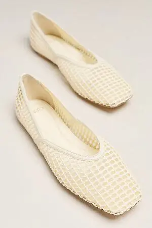 Franco Sarto Sarto Adalina Mesh Flats White