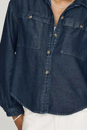 CLOTH & STONE Denim Button-down Shirt